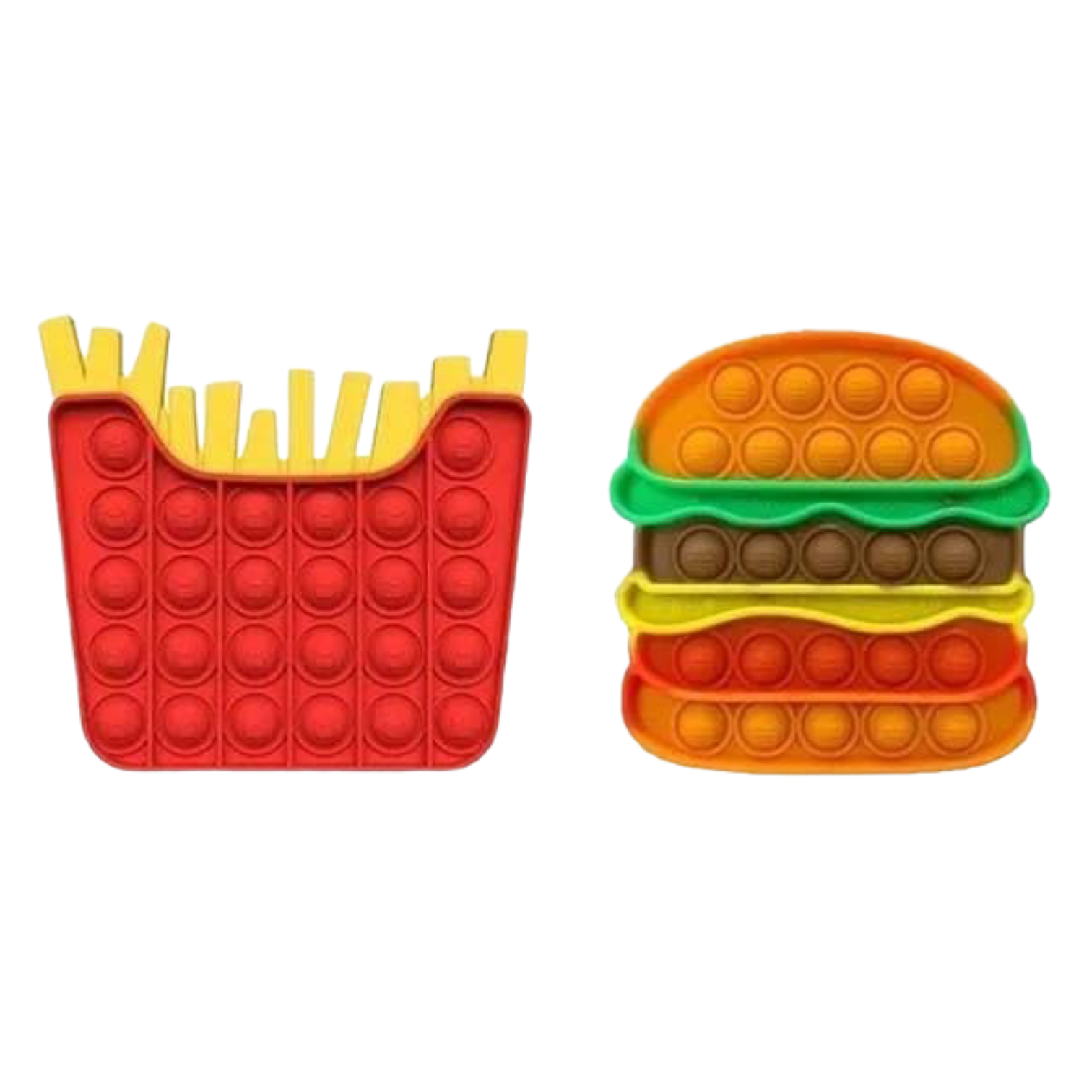 Popper Fidget Burger & Fries Set – Lavish & Glamourous Designs